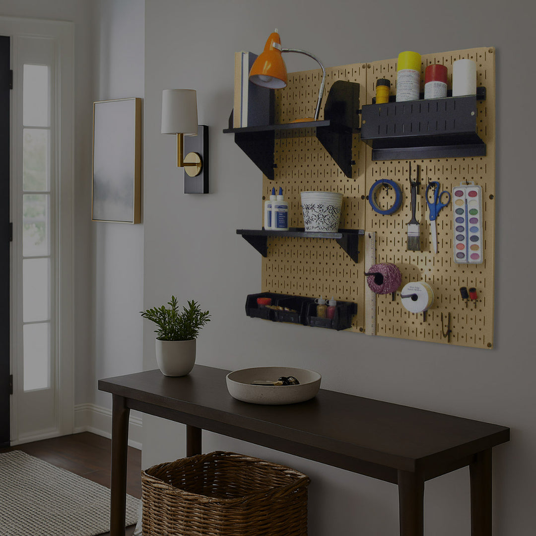 Black Metal Pegboard & Wall Storage Systems | Wall Control – Page 2